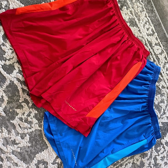 Nike | Shorts | Nike Red And Blue Sports Shorts | Poshmark